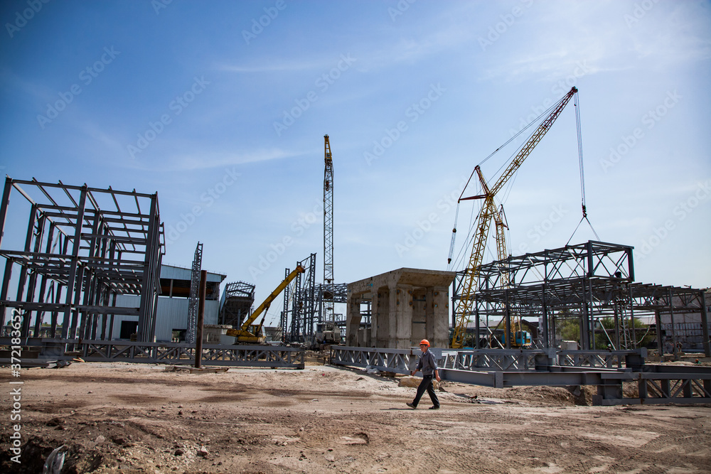 Old phosphate fertilizer plant in modernization. Construction of new ...