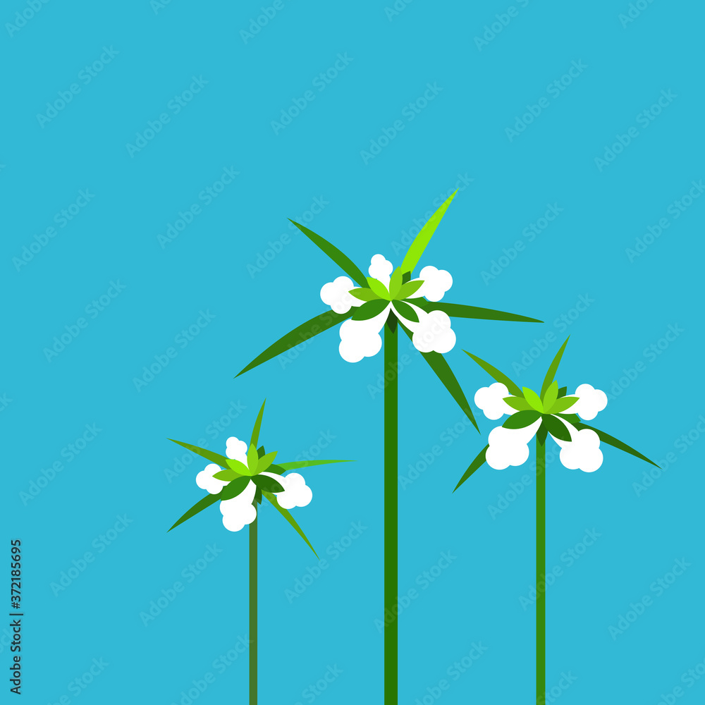 Leucas slitwort flower locally called 'Thumbapoo'. A symbol of Onam ...