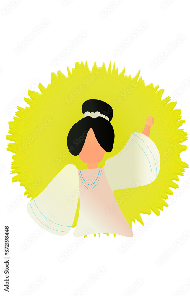 Filipina Girl Vector File- Maria Clara Stock Vector | Adobe Stock