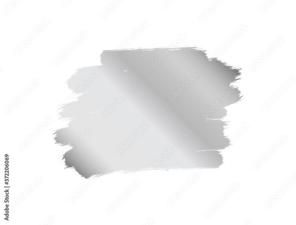 Silver brush stroke frame vector. Silver frame brush stroke vector ...