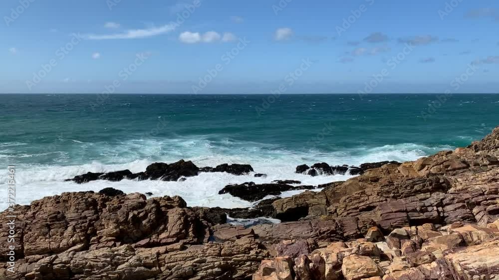 Stockvideon HD summer day video of Mossel Bay, ocean coastal town and ...