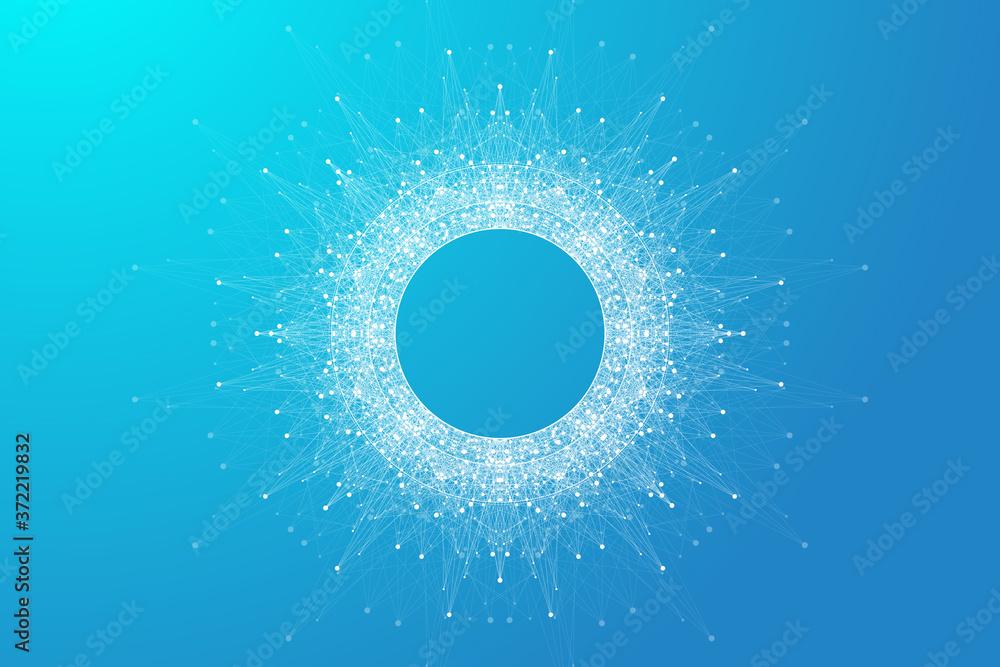 Science information banner template background. laboratory template for ...