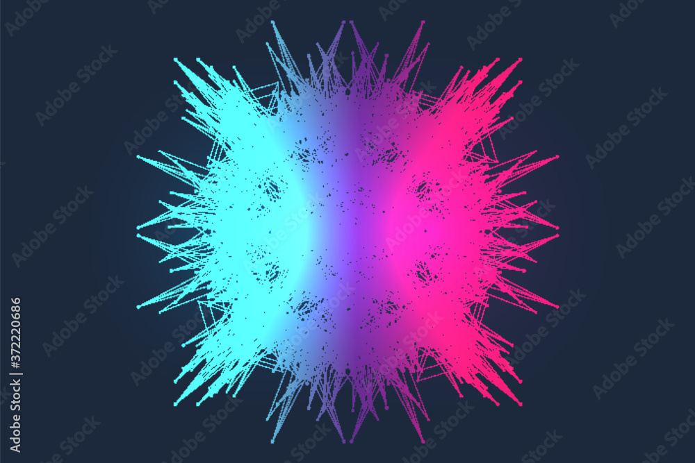 Big data visualization. Big data machine learning algorithms. Data ...