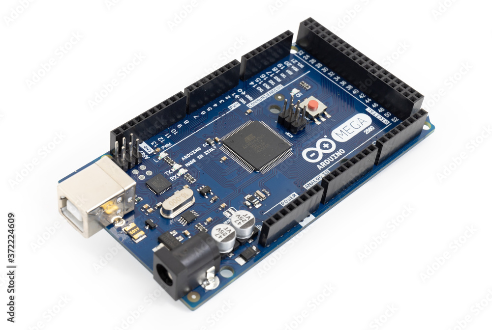 London, UNITED KINGDOM - AUGUST 17, 2020: Arduino Mega isolated on ...