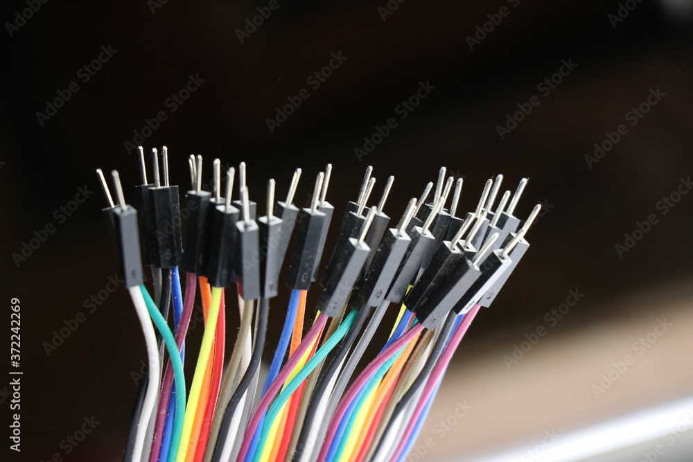 jumper wire male type used in making breadboard connections for ...