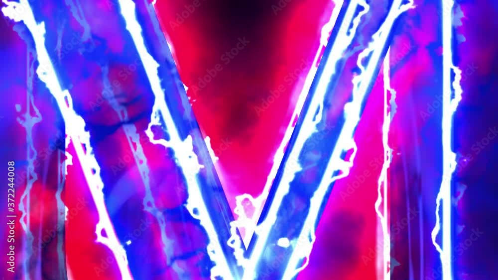 Letter M of English Alphabet. Hot letter for overlay. 4k 3D rendered ...