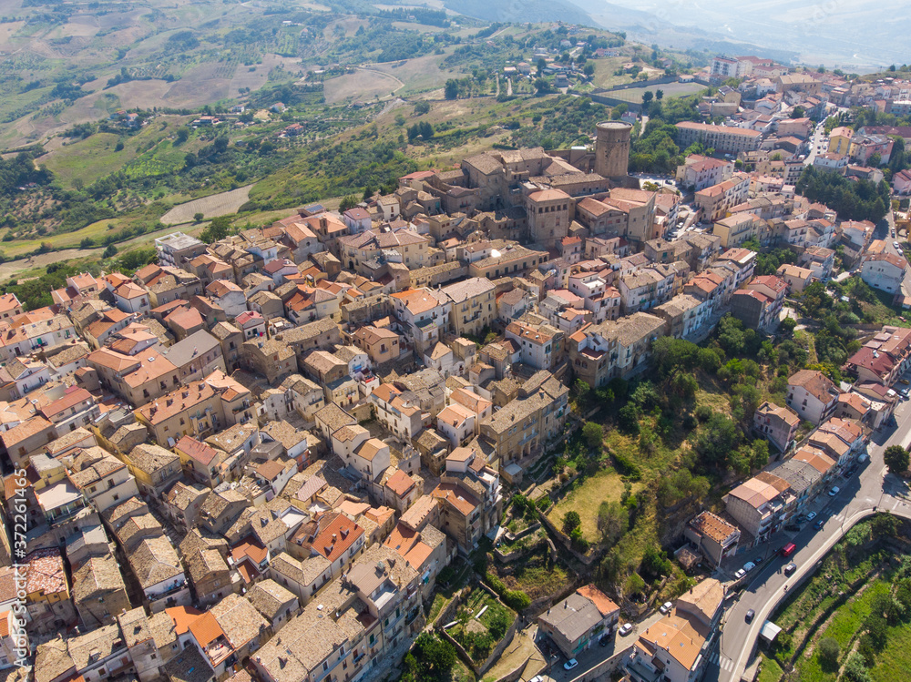 Tricarico town, province of Matera, Basilicata, southern Italy. It is ...
