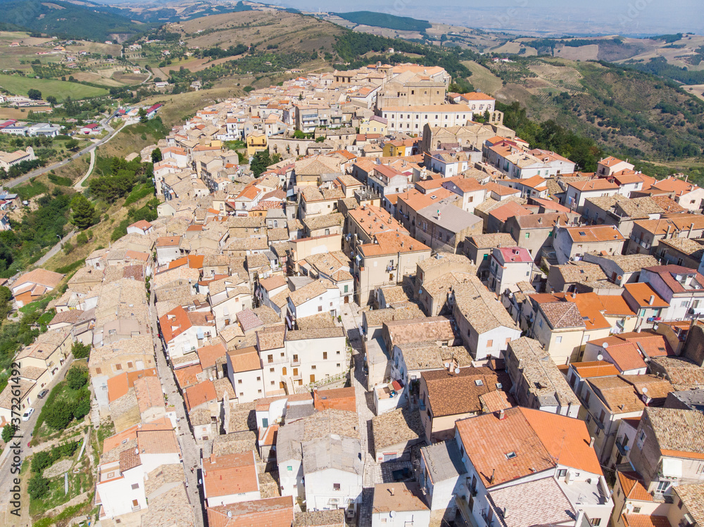 Tricarico town, province of Matera, Basilicata, southern Italy. It is ...