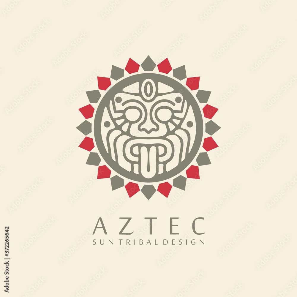 Tribal Aztec Sun
