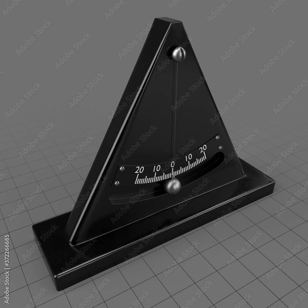 Simple inclinometer Stock 3D asset | Adobe Stock