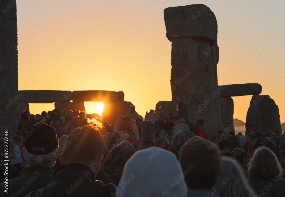 Dawn of summer solstice on the 21st of June 2019. The summer solstice ...