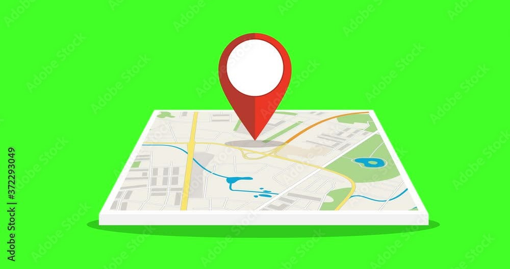 GPS Tracking. GPS navigation concept. Navigation map and red ...