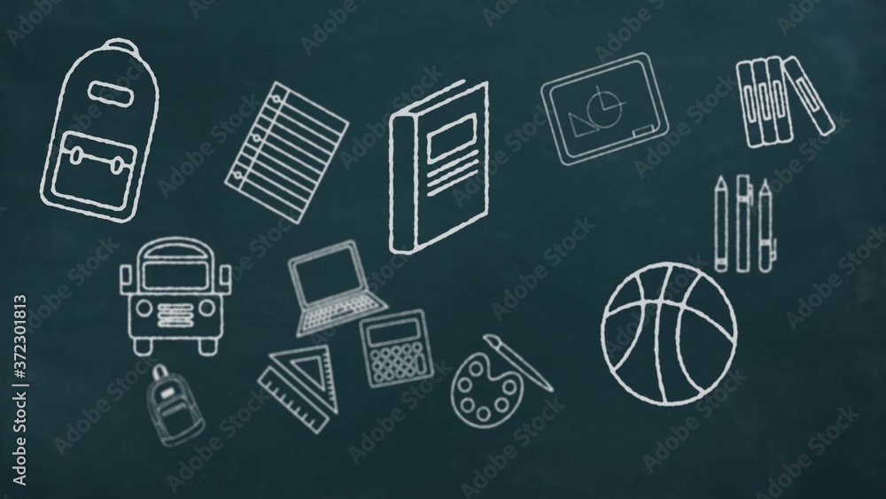 Back to School Overlay Loops Stock Template | Adobe Stock