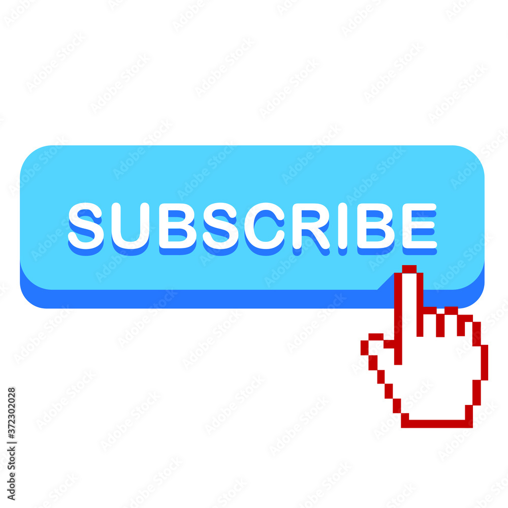 Subscribe button, icon business. Click here button. Subscribe Vector ...