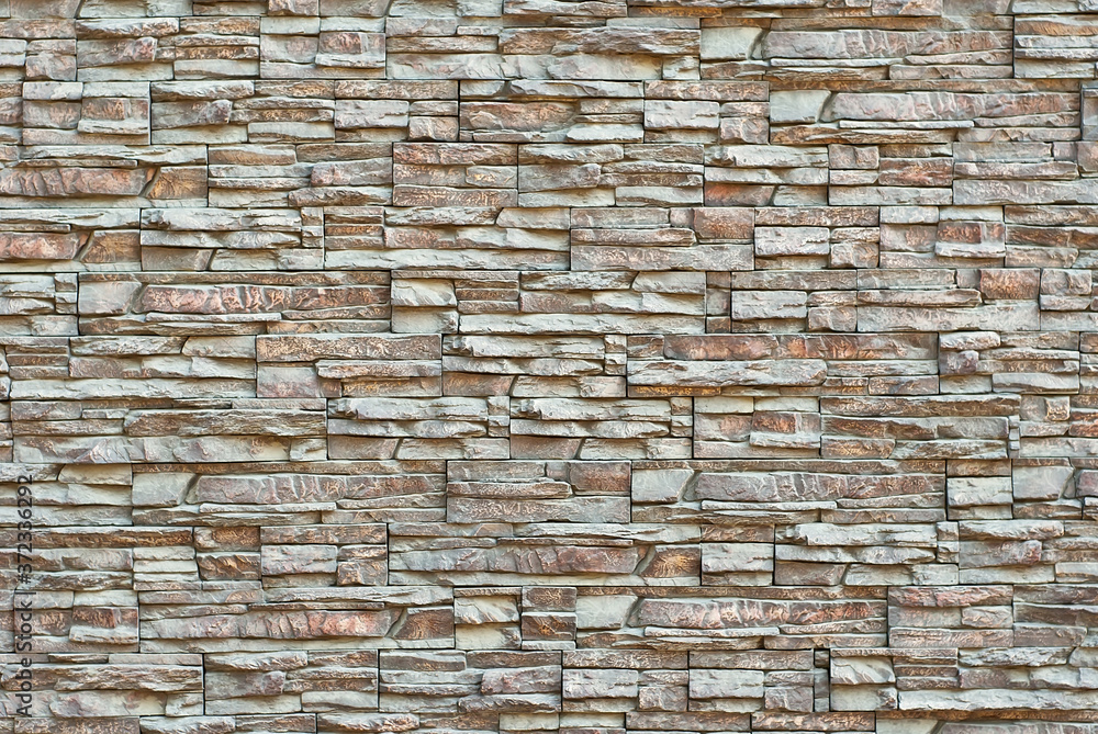 Texture of brick wall and concrete blocks. Samples of stone plates ...