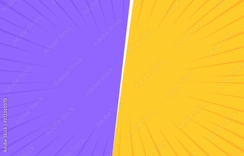 Two color retro background with halftone corners. Summer backdrop in ...