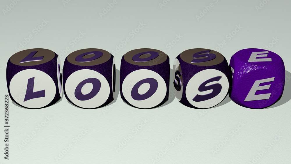 crosswords of loose arranged by cubic letters on a mirror floor ...