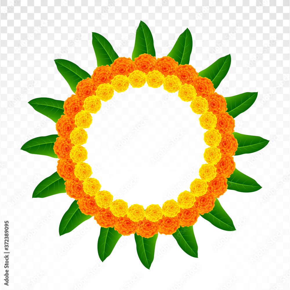 Illustration of a beautiful flower arrangement rounded rangoli for ...