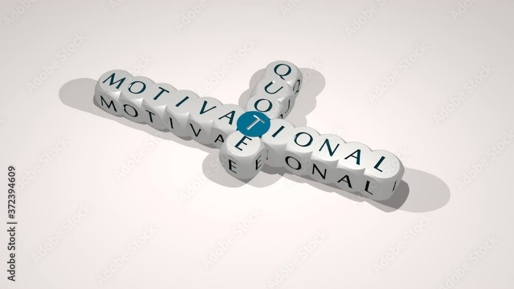 motivational quote video footage of expanding cross words by cubic ...