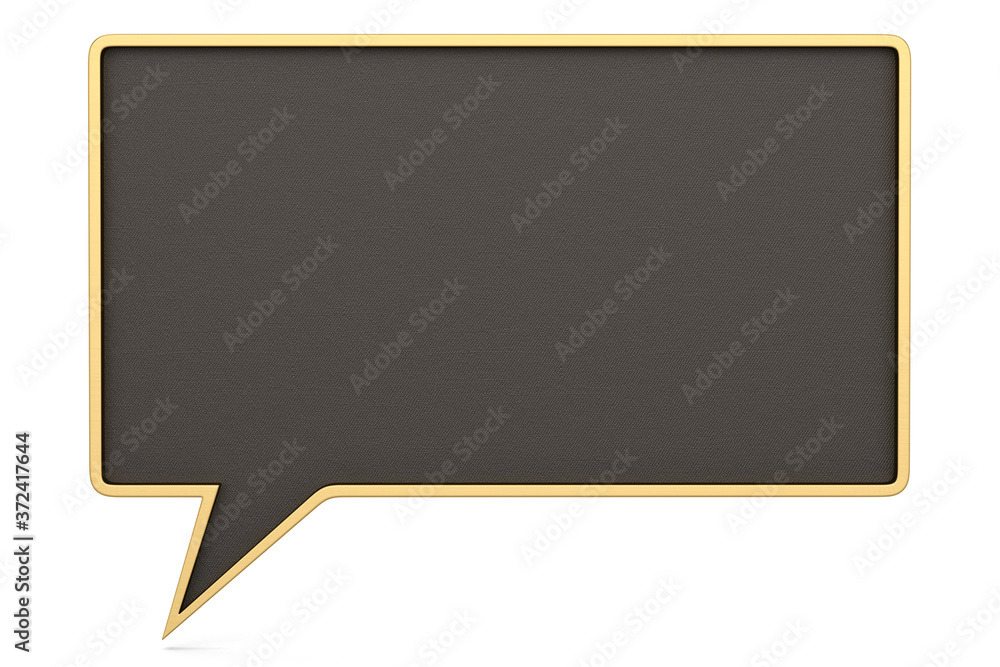 Gold shiny vintage chat bubble border. Golden luxury realistic frame ...