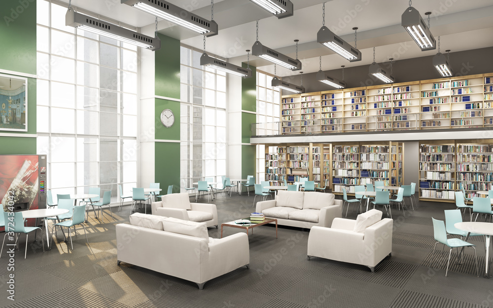 Modern School Library