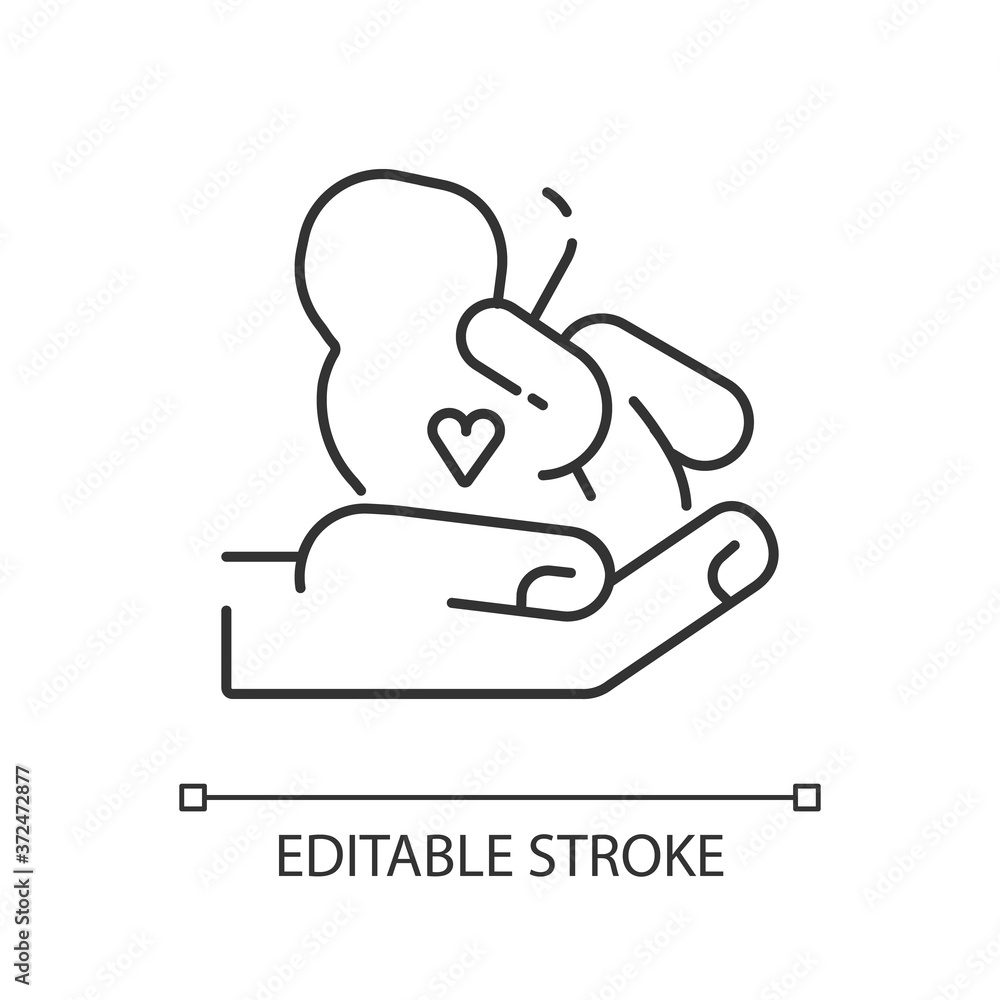 Maternity ward linear icon. Pregnancy and childbirth. Maternity ...