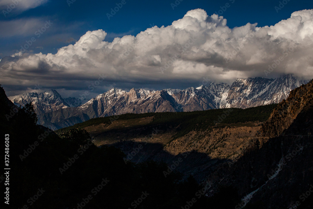 mountains with clouds and sky , nature and landscape photos from ...