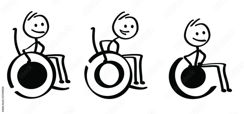 Hheelchair, disability. Kids playing running, jumping Happy smile ...