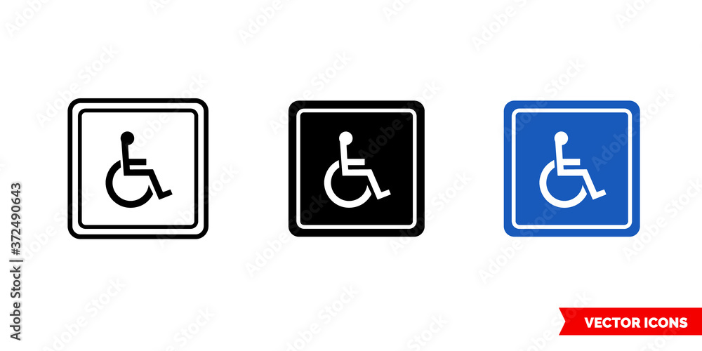 Invalid symbol icon of 3 types color, black and white, outline ...