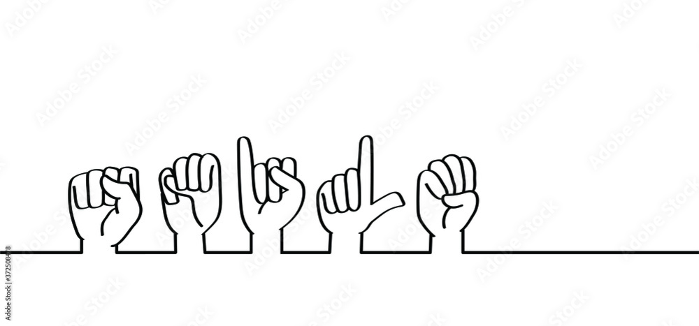 Hand spelling. Deaf sign language signs SMILE Fingerspelling alphabet ...