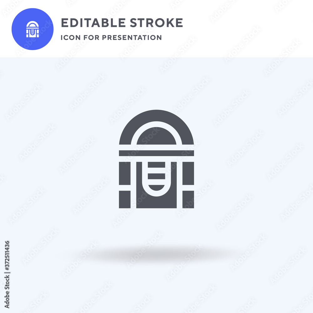 Jukebox icon vector, filled flat sign, solid pictogram isolated on ...
