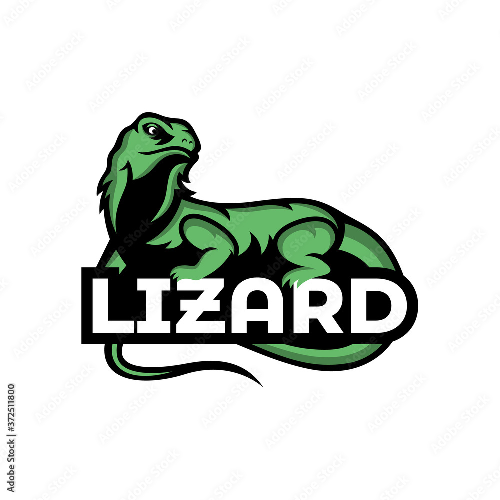 Lizard Logo design Lizard mascot Logo Monochrome logo Lizard vector ...
