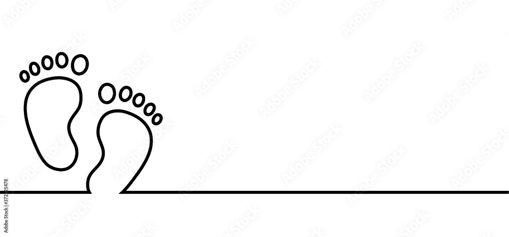 Boy or girl. Love heart. New born, pregnant or coming soon footprints ...