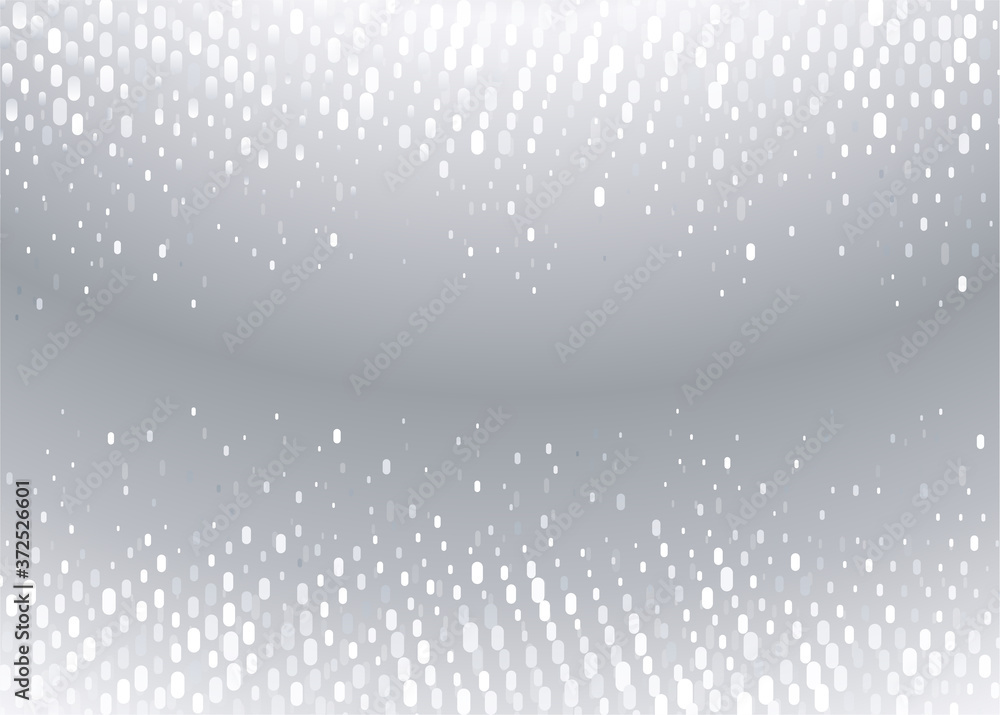 Silver background with glowing circular dots pattern. Twinkle circles ...