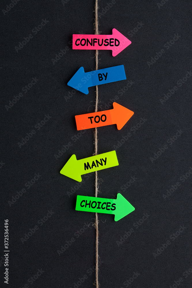 Confused By Too Many Choices Stock Photo | Adobe Stock