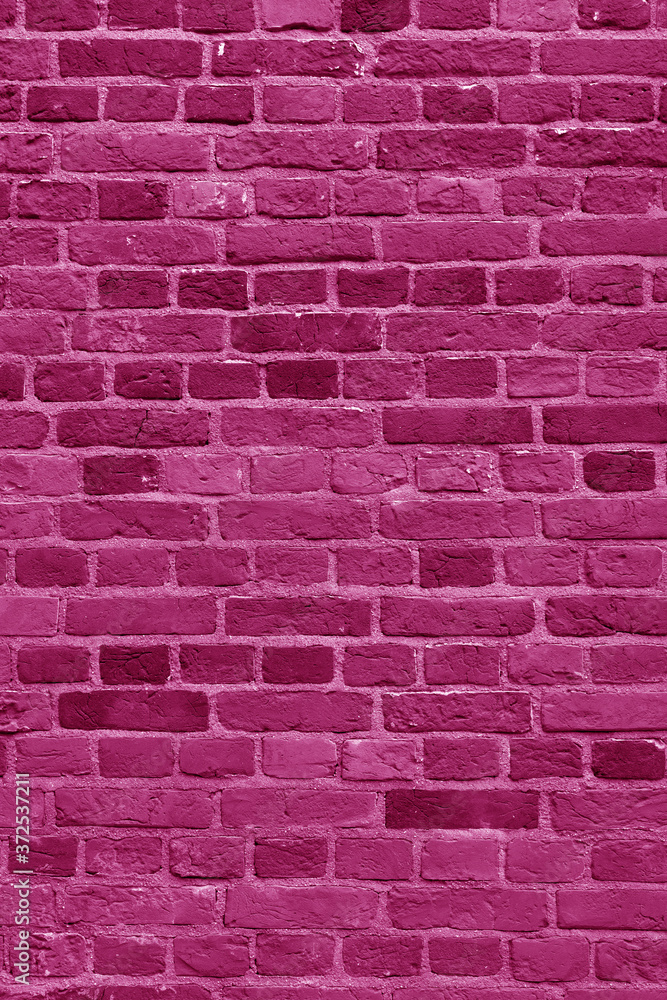 Pink brick building wall. Interior of a modern loft. Background for ...