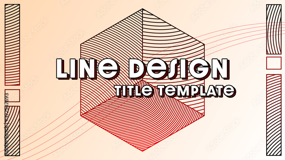 Line Design Title Stock Template | Adobe Stock