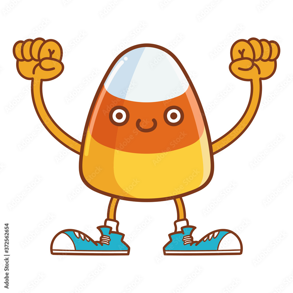 Halloween Cartoon Candy Corn