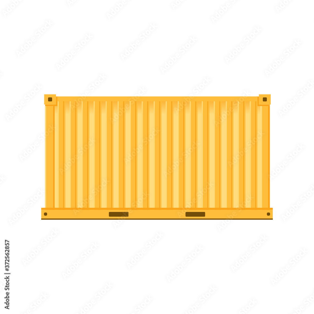 Shipping Container, Container Ship Delivery Storage Icon Symbol Vector ...