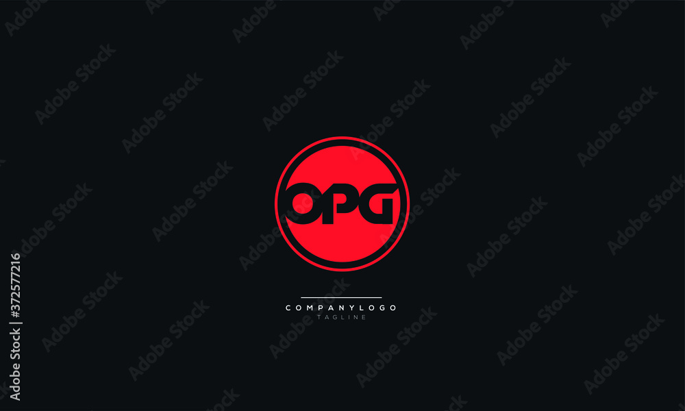 OPG Letter Business Logo Design Alphabet Icon Vector Symbol Stock ...