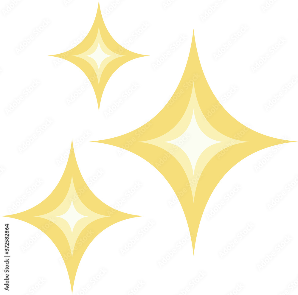 Vector illustration of flash in the form of stars Stock Vector | Adobe ...