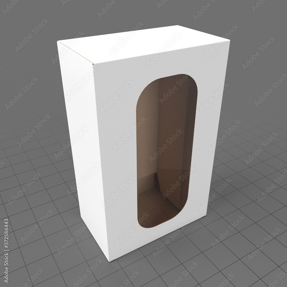 Box with display window 3 Stock 3D asset | Adobe Stock