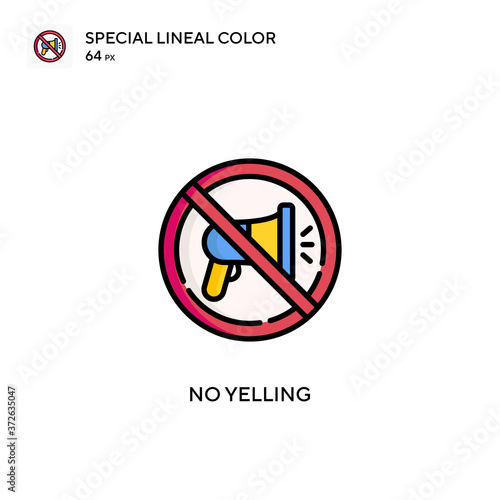 No Yelling Sign