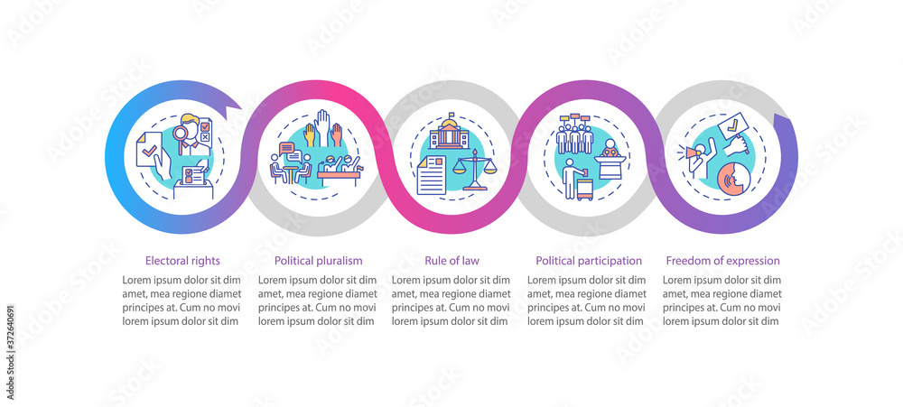 Political rights vector infographic template. Electoral rights ...