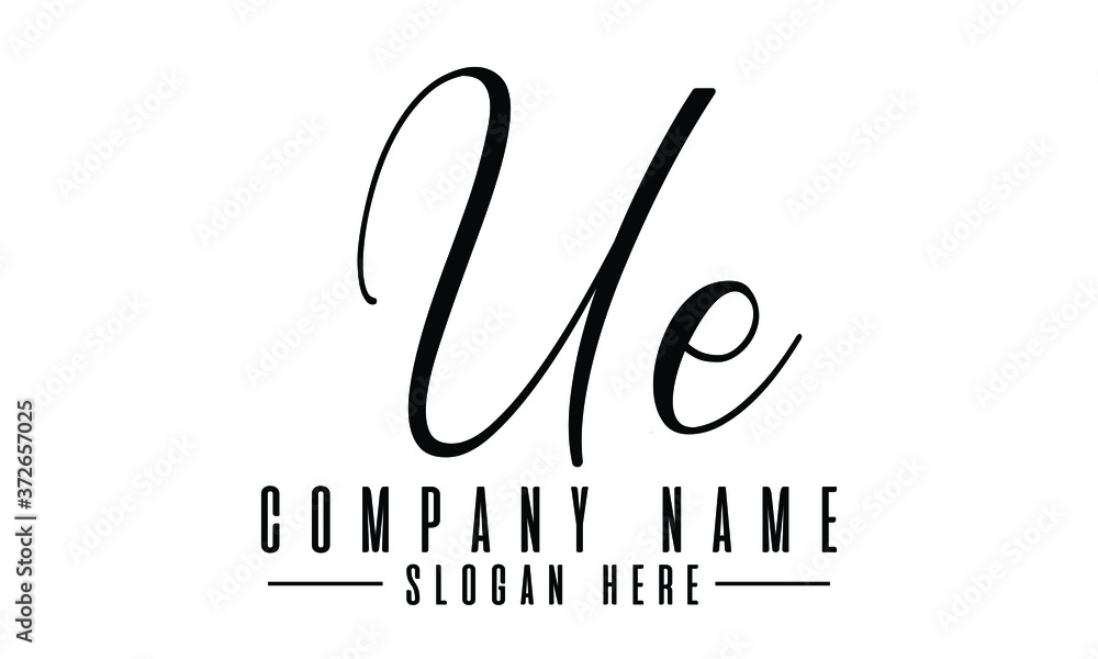 ue logo design template Stock Vector | Adobe Stock
