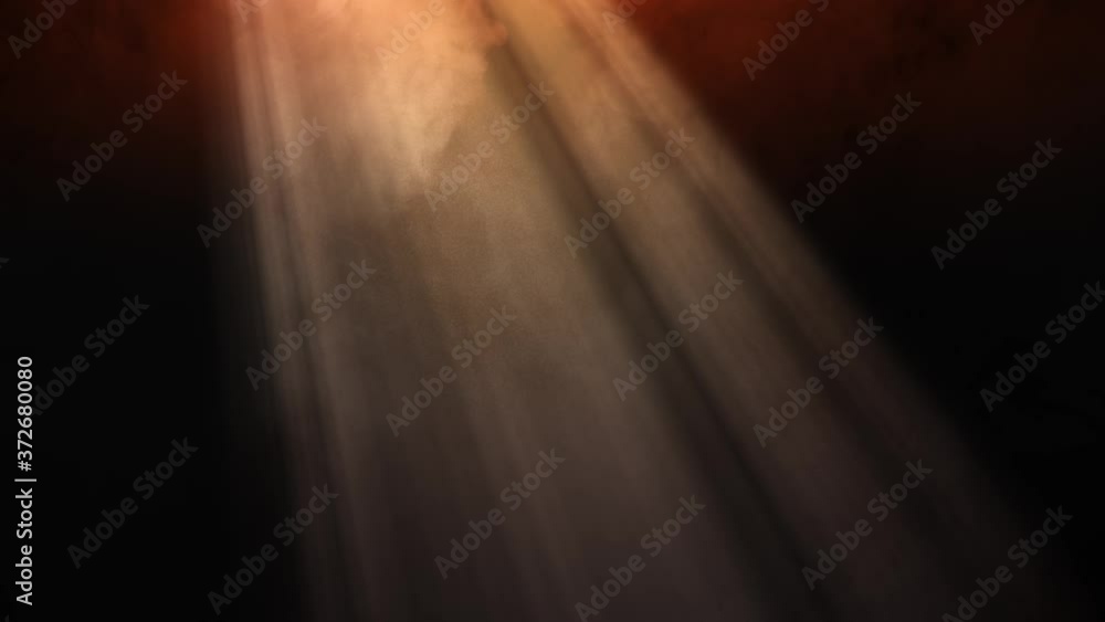 Rays of light, gold, heavenly, optical lens flare realistic animation ...
