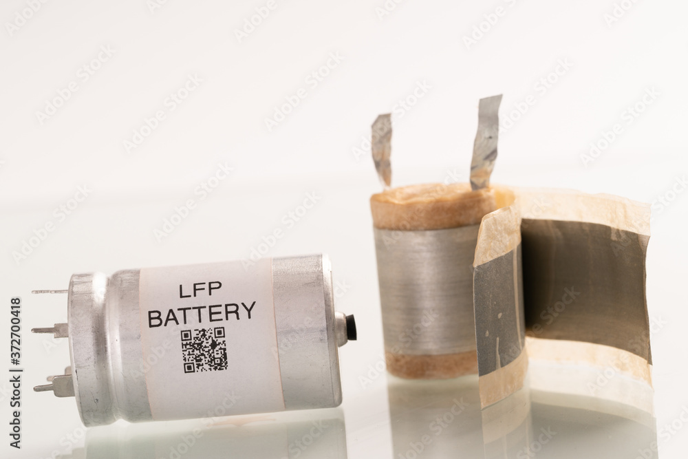 Lithium iron phosphate battery LiFePO. or LFP battery lithium ...