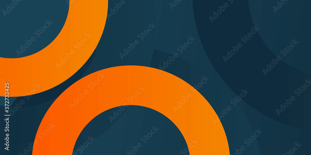 High contrast blue and orange glossy stripes. Abstract tech graphic ...