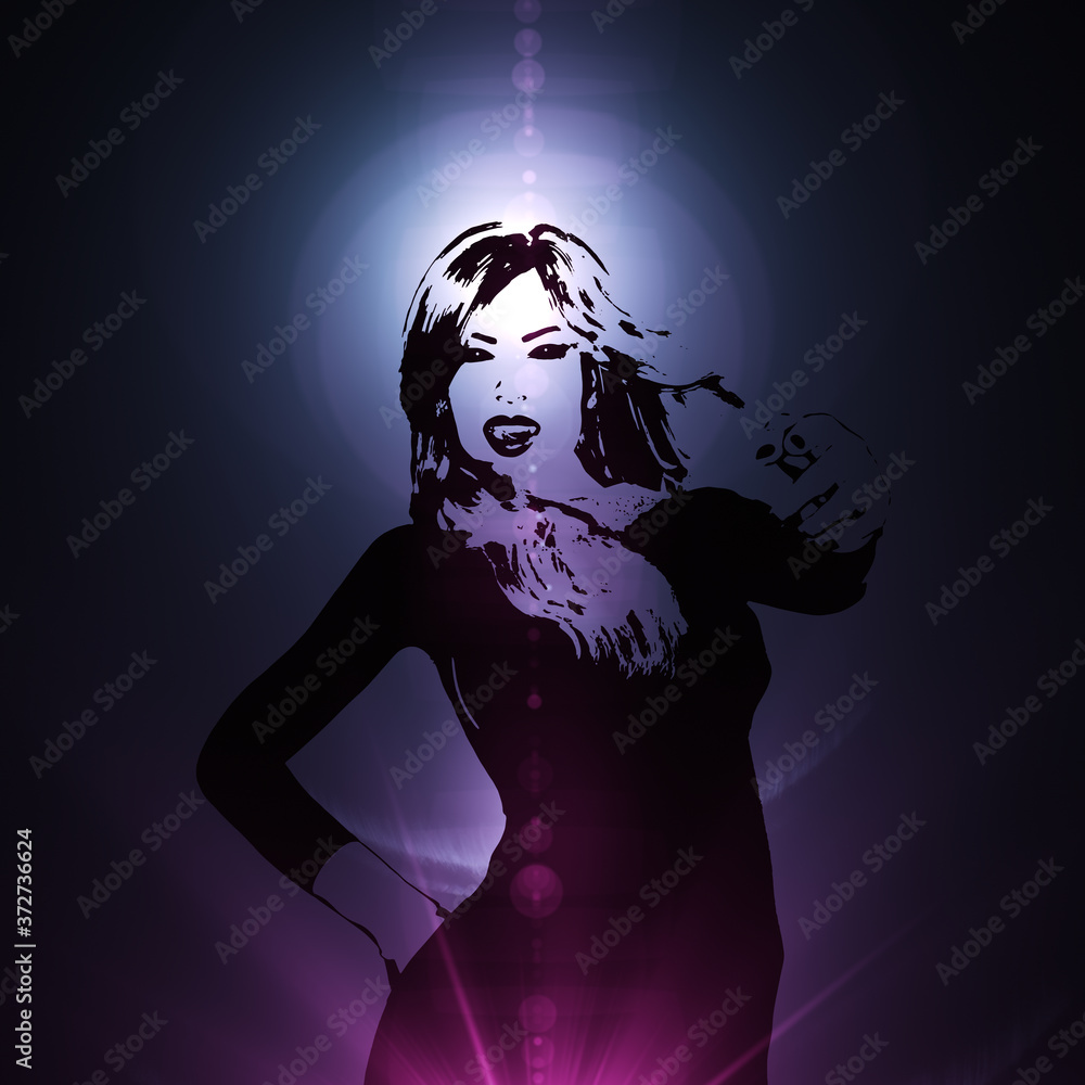 Strange, weird and incomprehensible new modern Halloween character. A ...