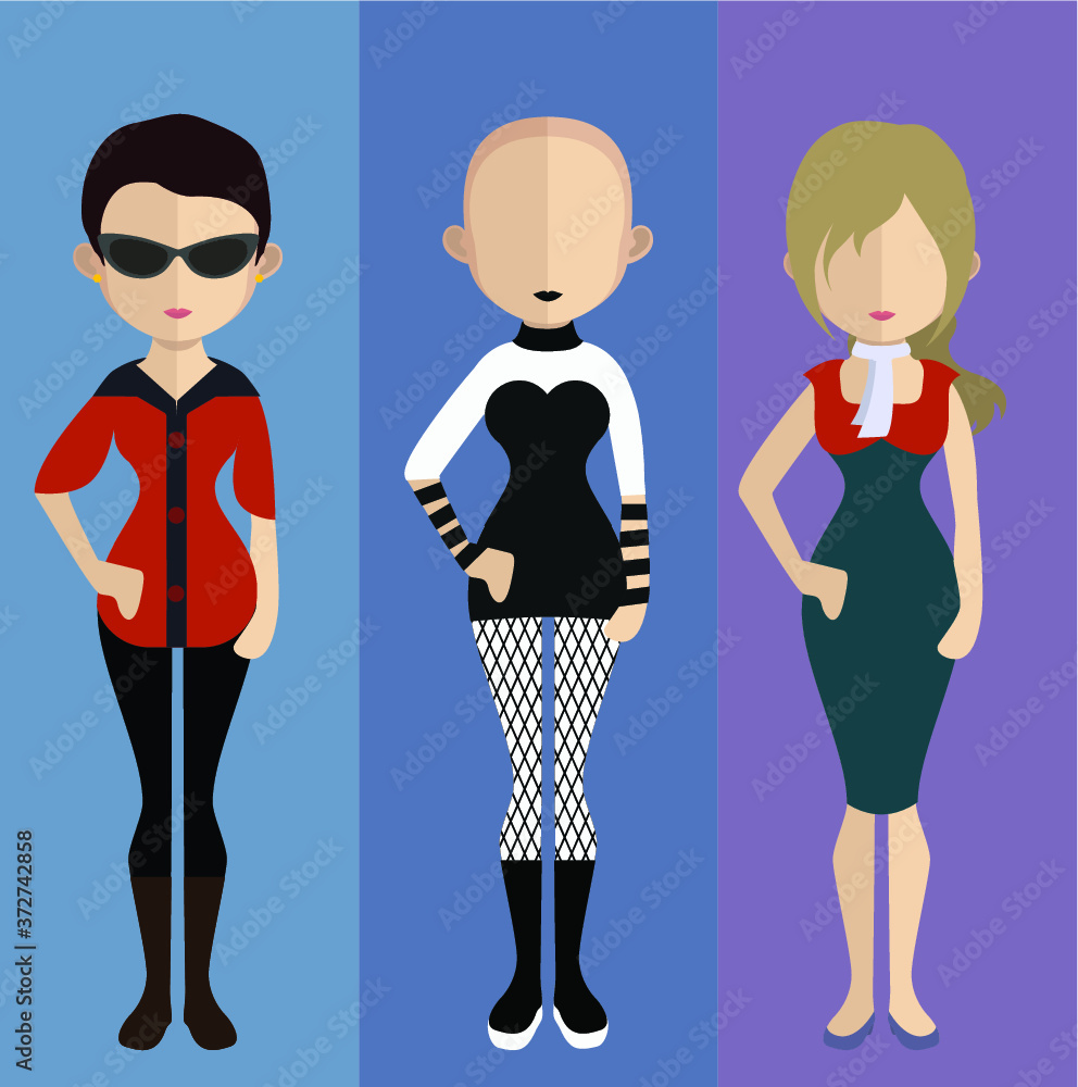 People avatar ( with full body and torso variations) Stock Vector ...